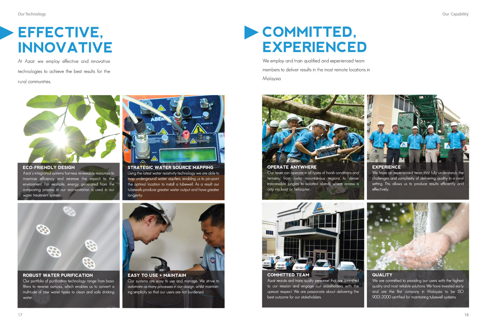 Water company profile design | SurfLoft